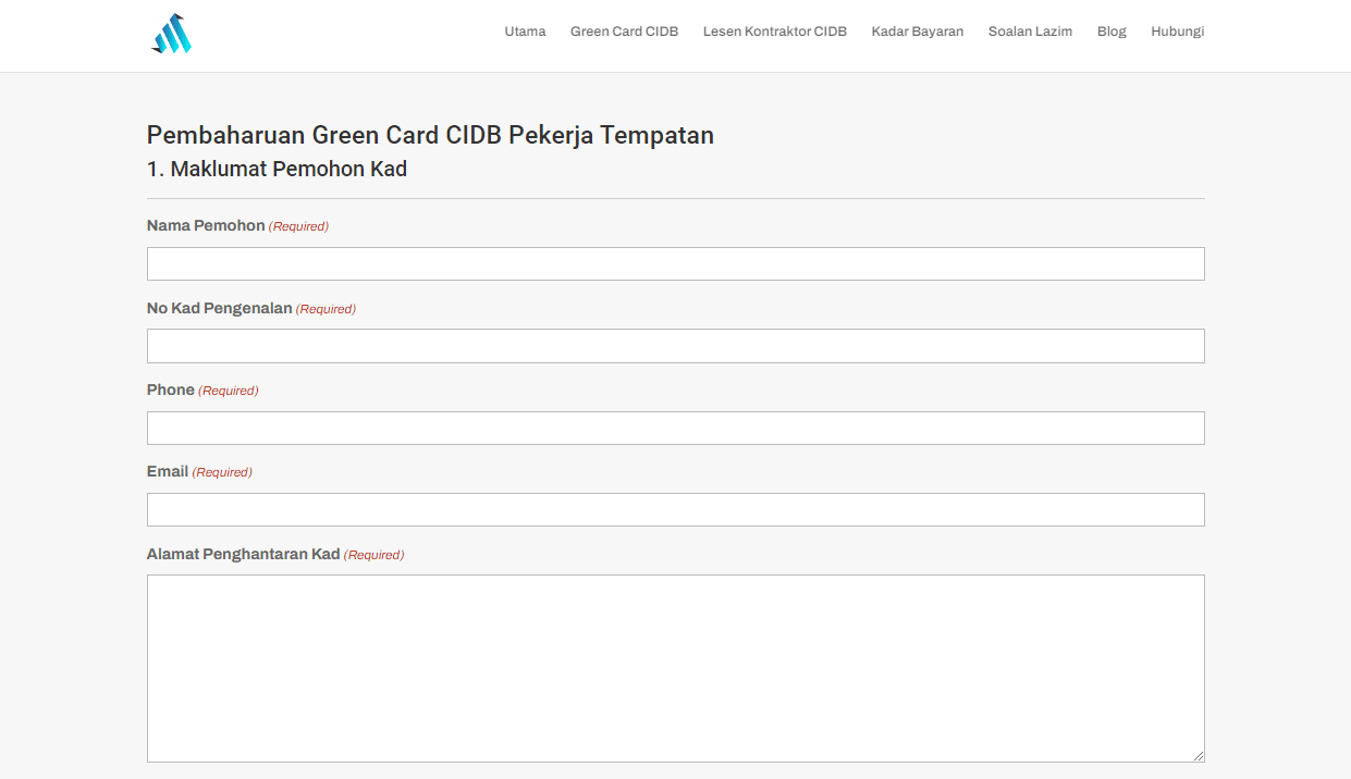 Pembaharuan Green Card CIDB Pekerja Tempatan